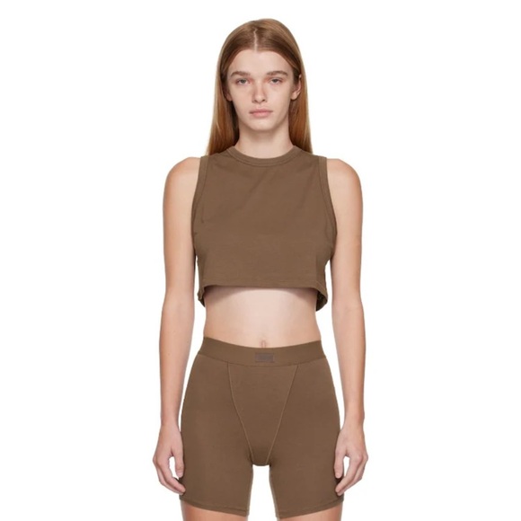 SKIMS | Tops | Skims Boyfriend Cropped Tank | Poshmark